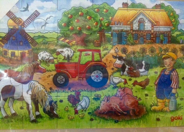 Goki Farm 24 piece Wood Puzzle – Old Country Shop